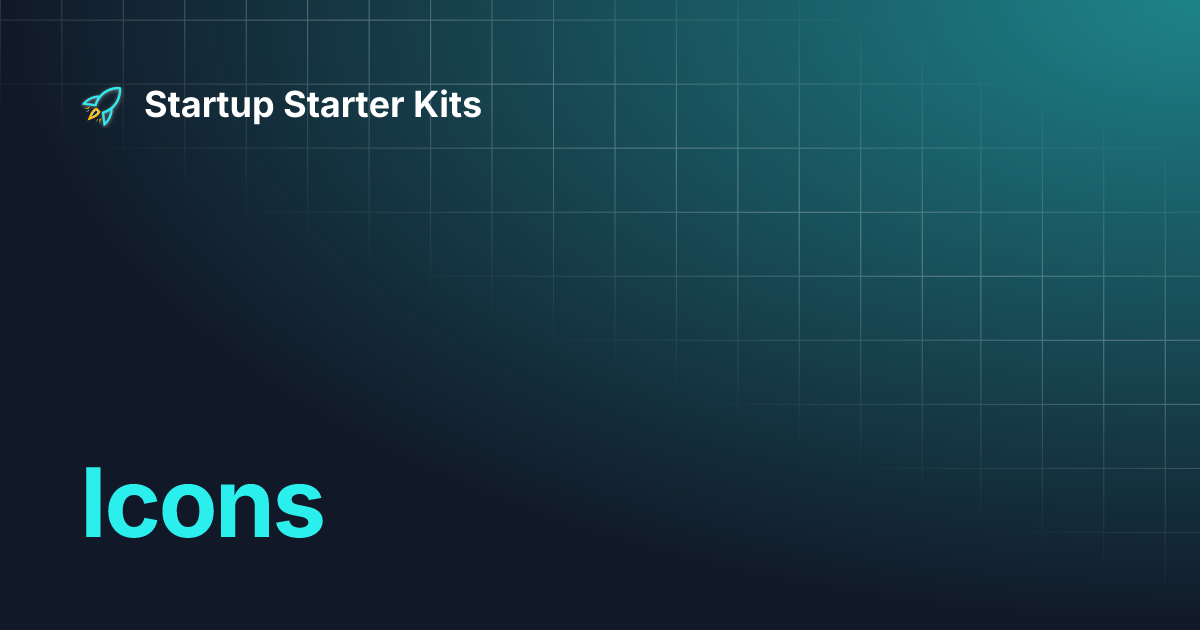 Icons | Startup Starter Kits